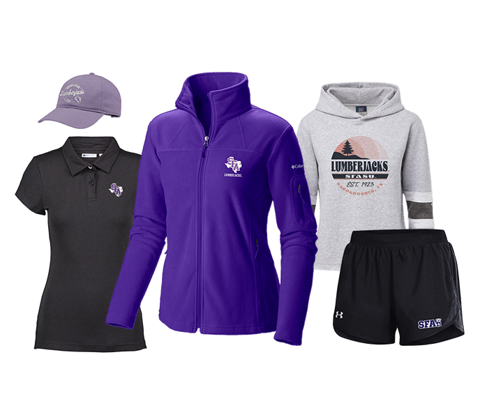 Women, Men Kids Apparels | SFA | Lumberjacks Merchandise – Kampus Books
