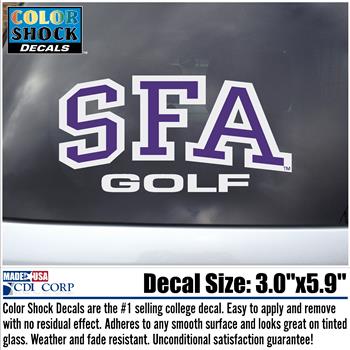 Shop SFA Golf Decal in Nacogdoches – Kampus Books